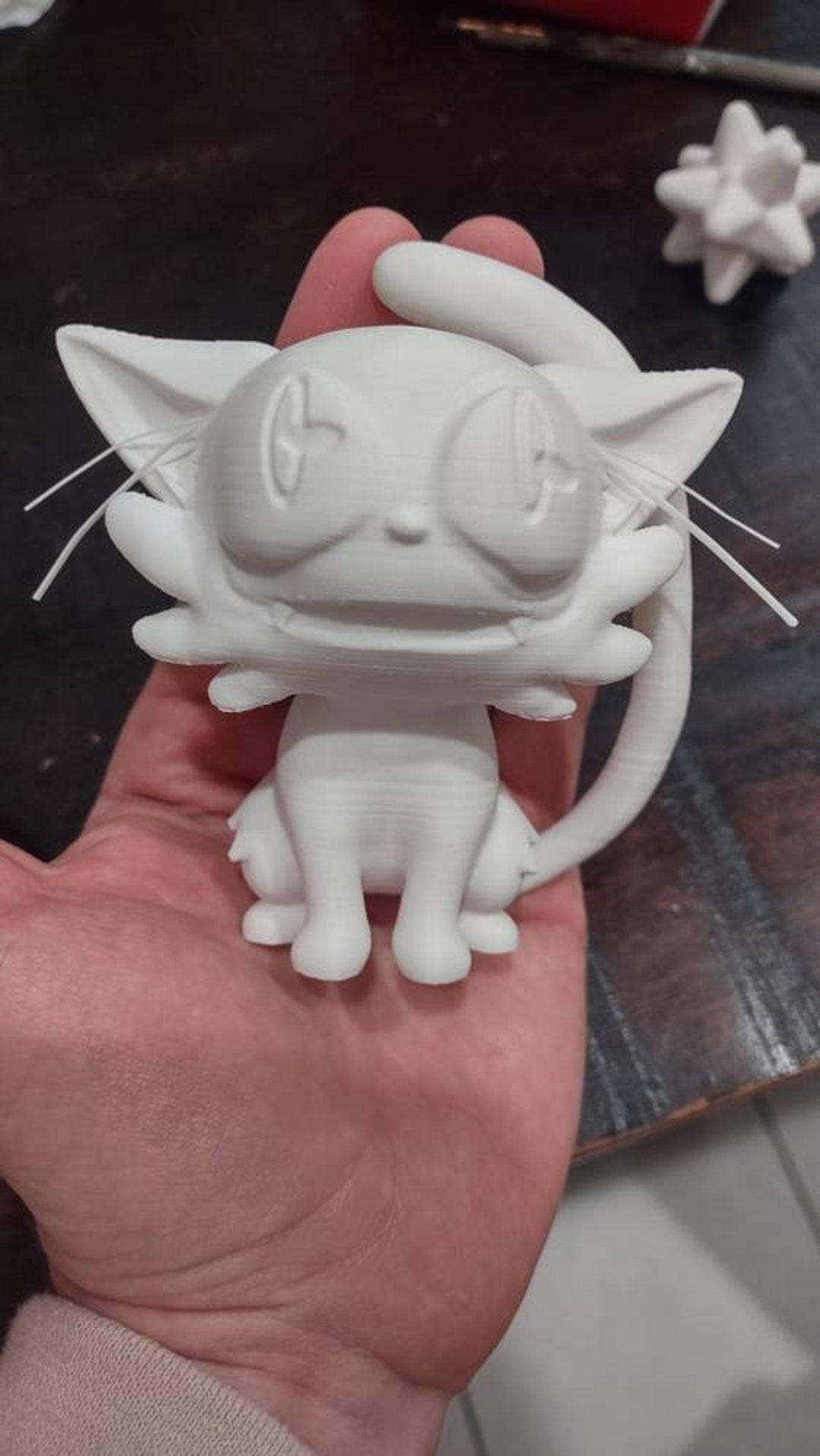 Suzume Daijin Smiling Cat - 3D Print - Etsy