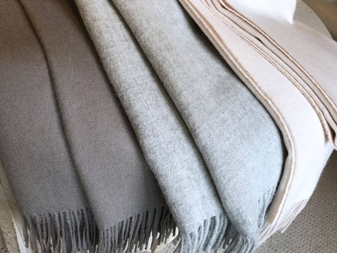 Baby Alpaca Throw, 100% Baby Alpaca Knit Throw, Baby Alpaca Blanket ...