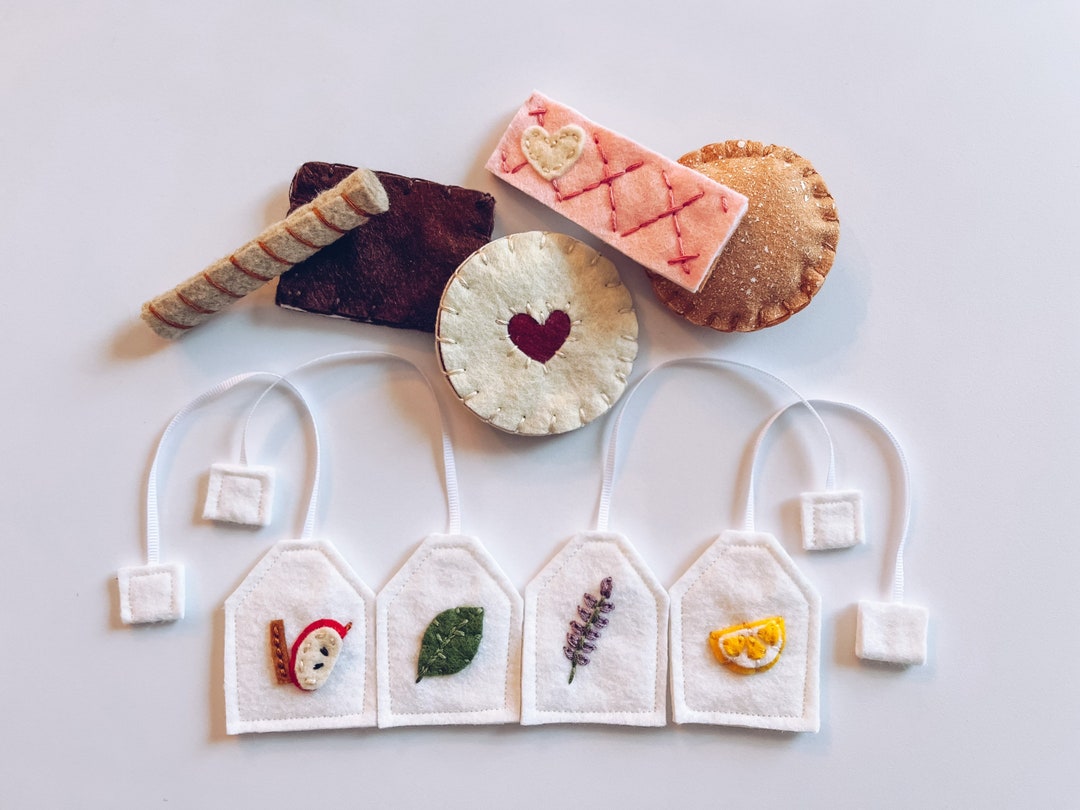 Tea Party Set | Felt Tea Bags | Childrens Tea Set | Felt Food for Kids ...