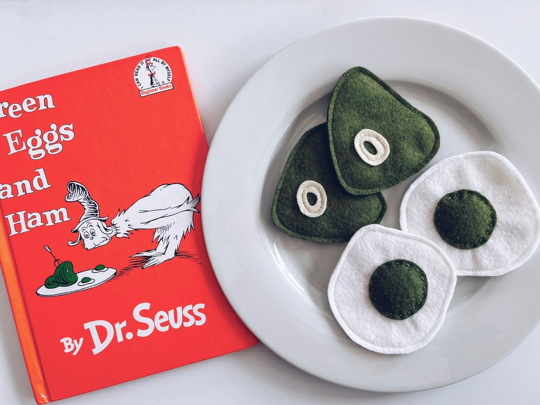 Green Eggs and Ham Felt Food | Dr Seuss | Pretend Play Food | Felt Play ...