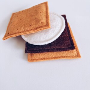 Smores Felt Food Set Toy Food Felt Food for Kids Felt Food Toys Play ...