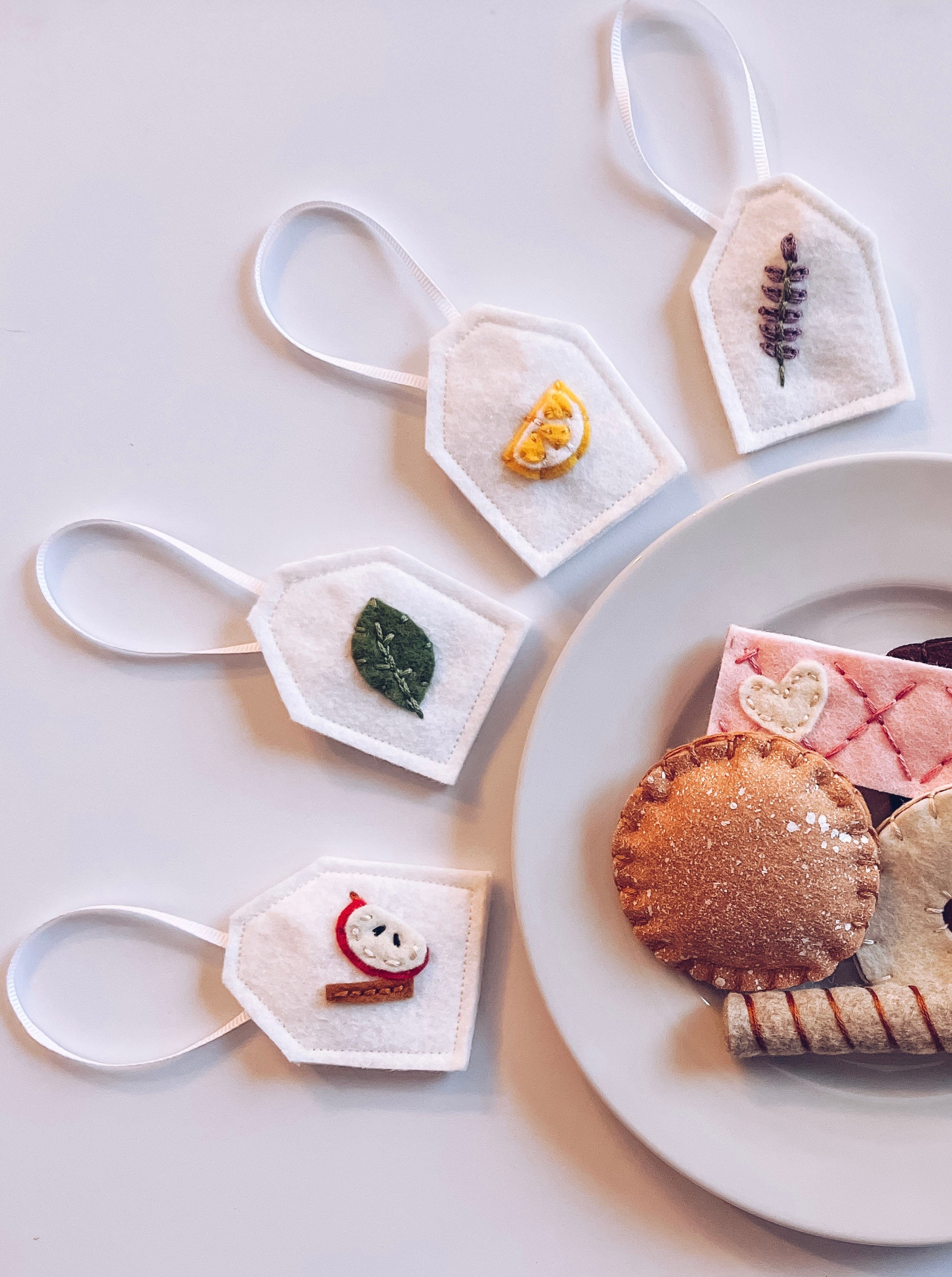 Tea Party Set Felt Tea Bags Childrens Tea Set Felt Food - Etsy
