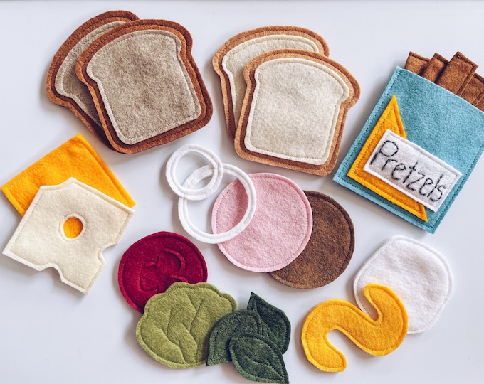 Felt Sandwich | Play Food Set | Build Your Own Sandwich |felt Food for ...