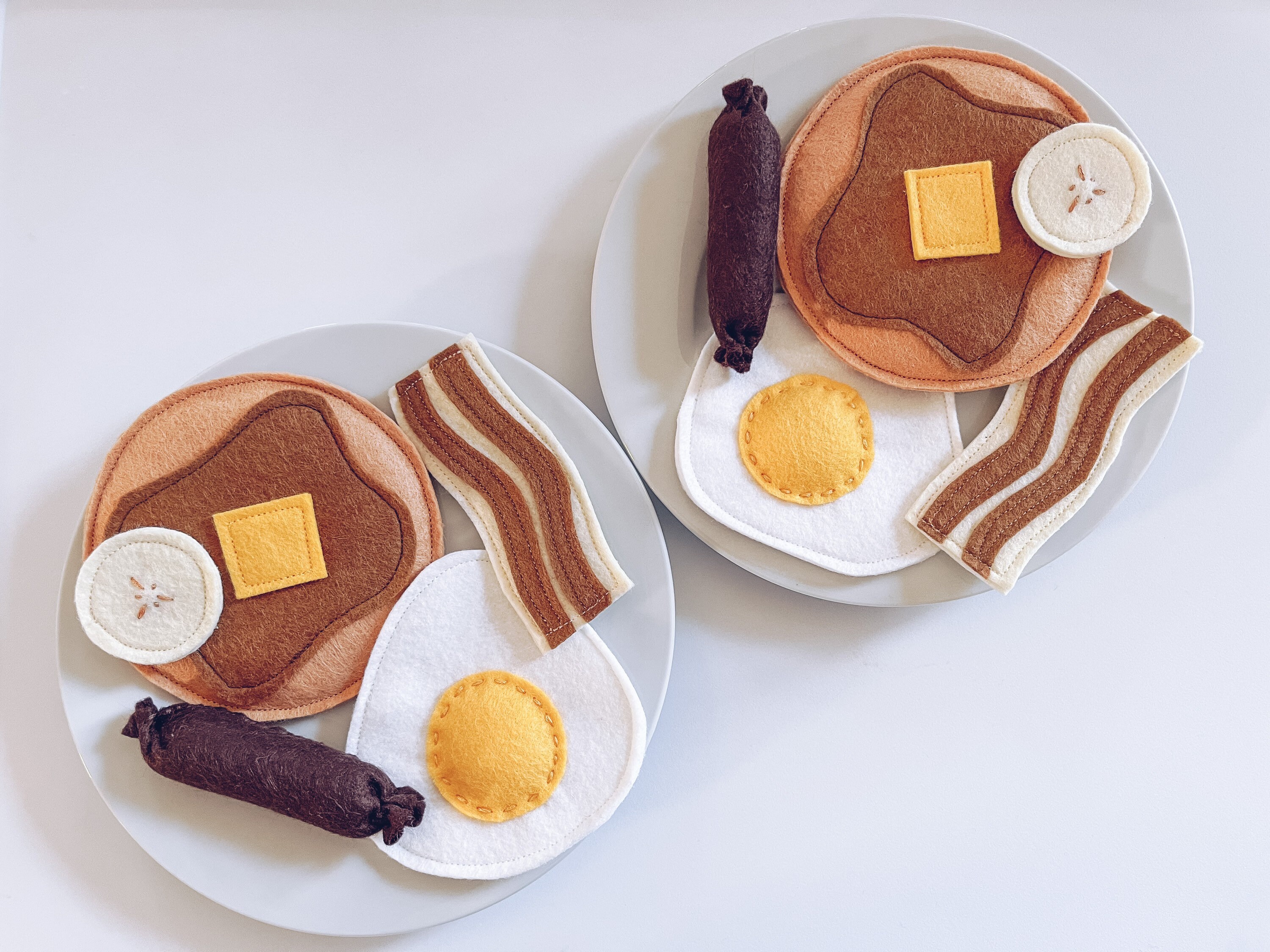 Felt Breakfast Food Play Food Set Felt Food for Kids - Etsy