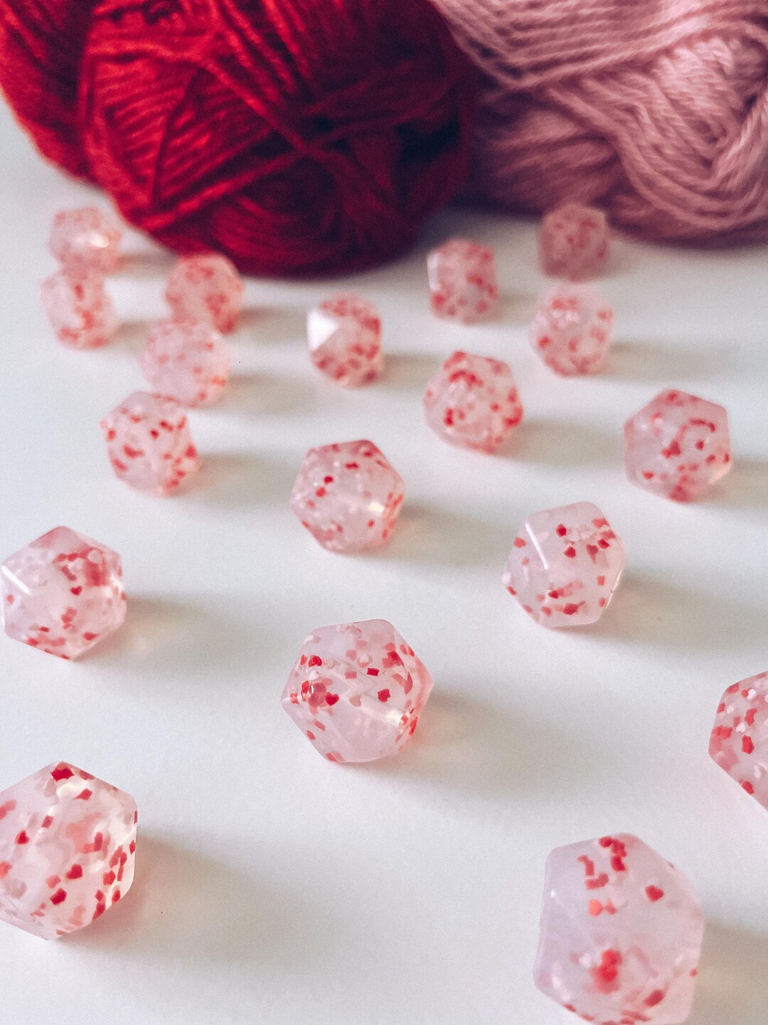 Heart Sprinkle Knitting Needle Stoppers | Project Savers - Etsy