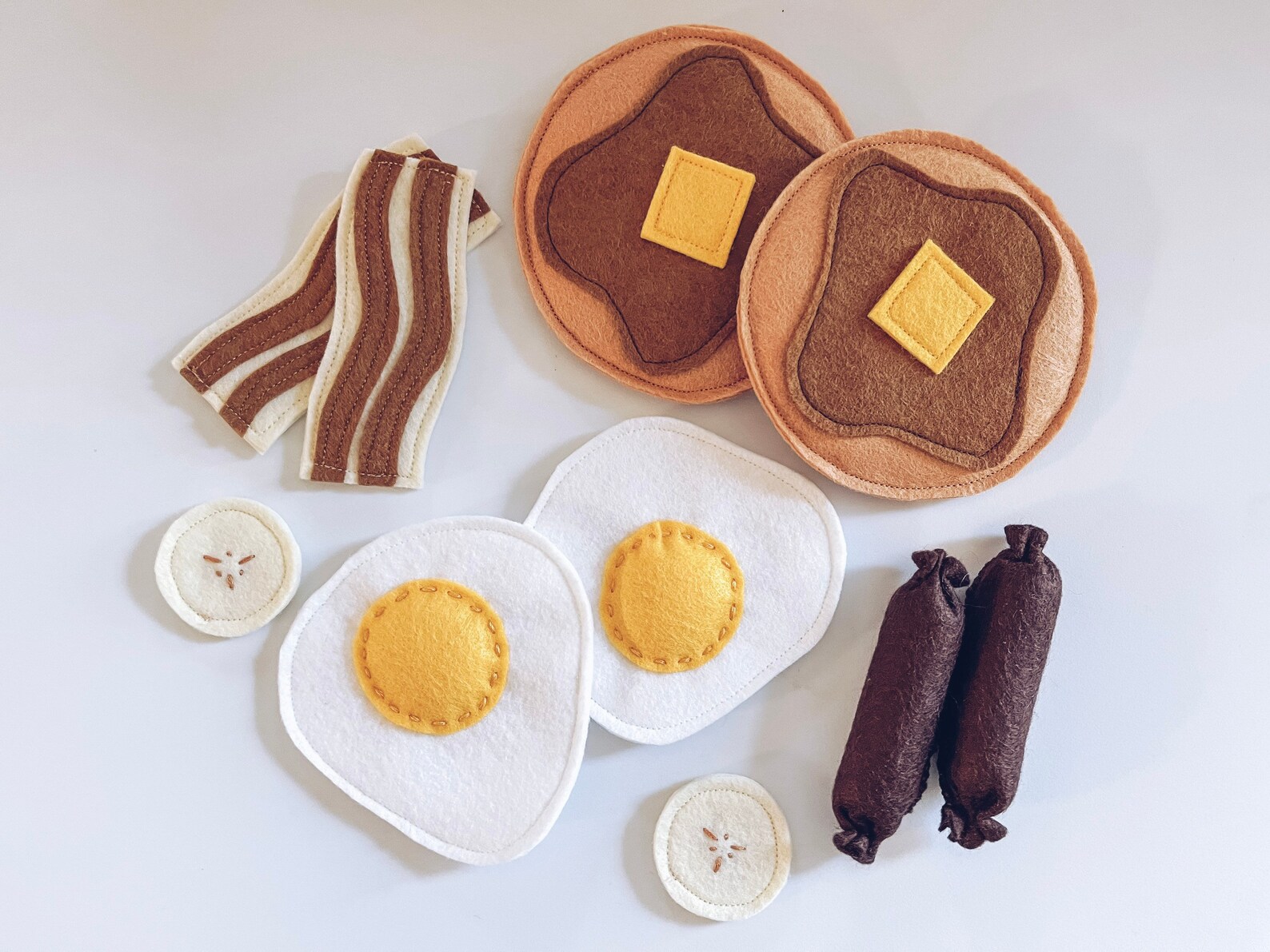 Felt Breakfast Food Play Food Set Felt Food for Kids - Etsy