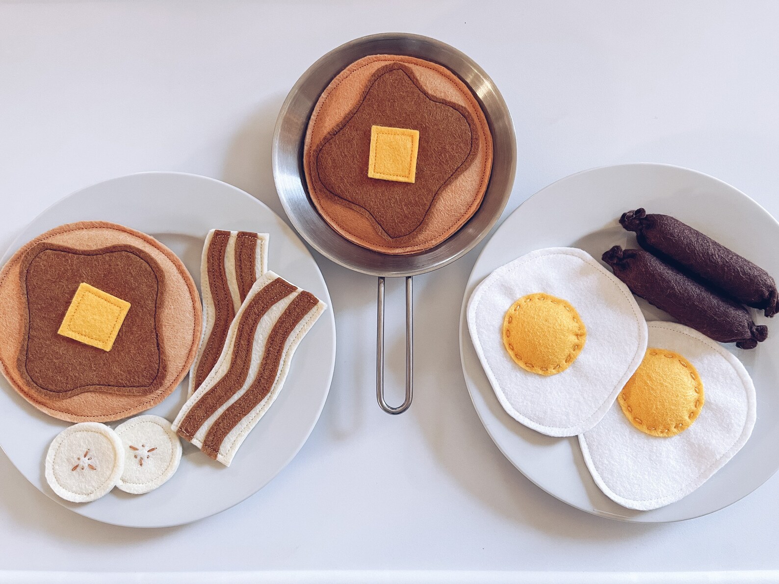 Felt Breakfast Food Play Food Set Felt Food for Kids - Etsy