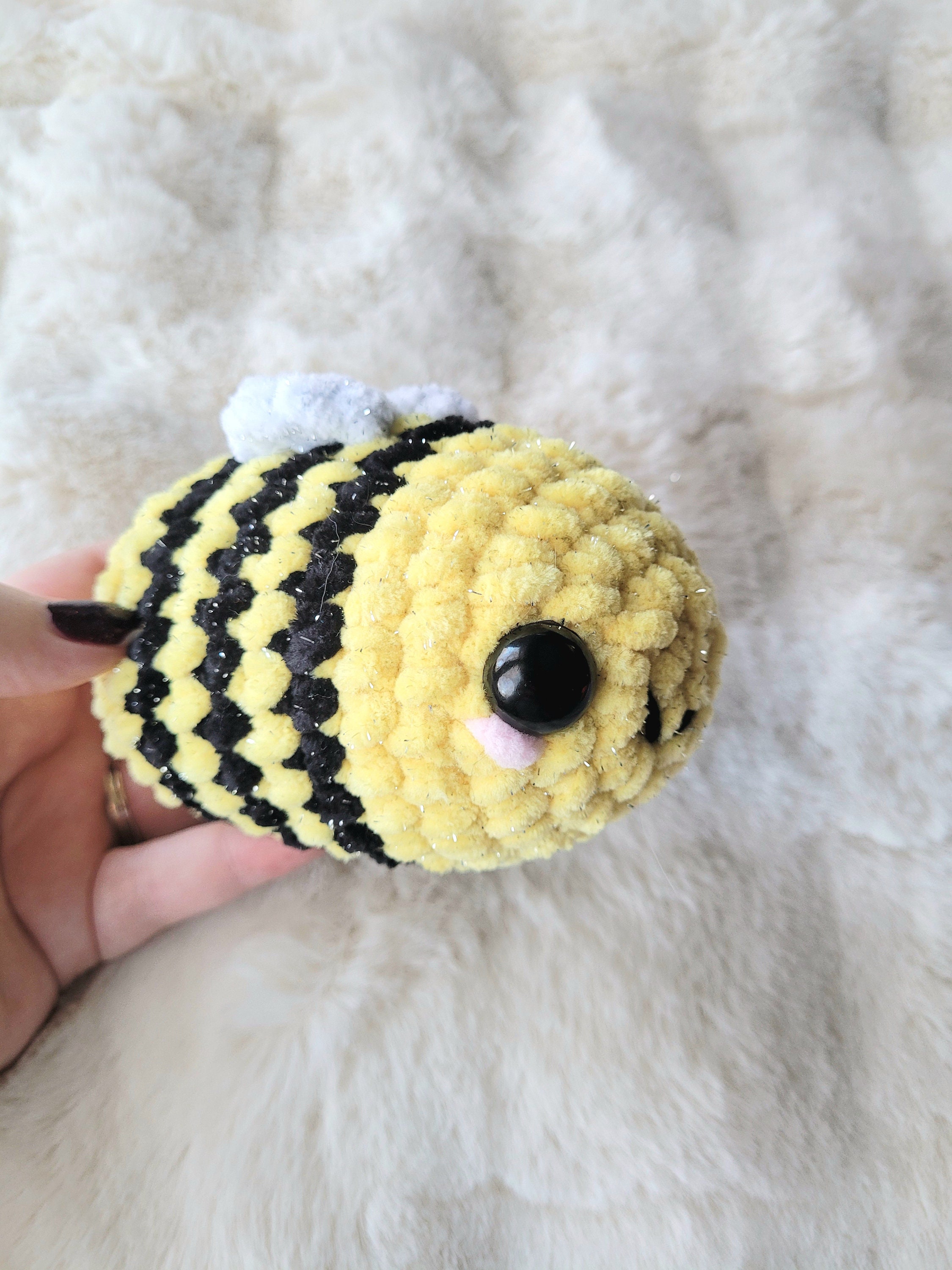 Glitter Bee Plushie - Etsy