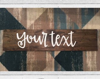 Wood plank sign | Etsy