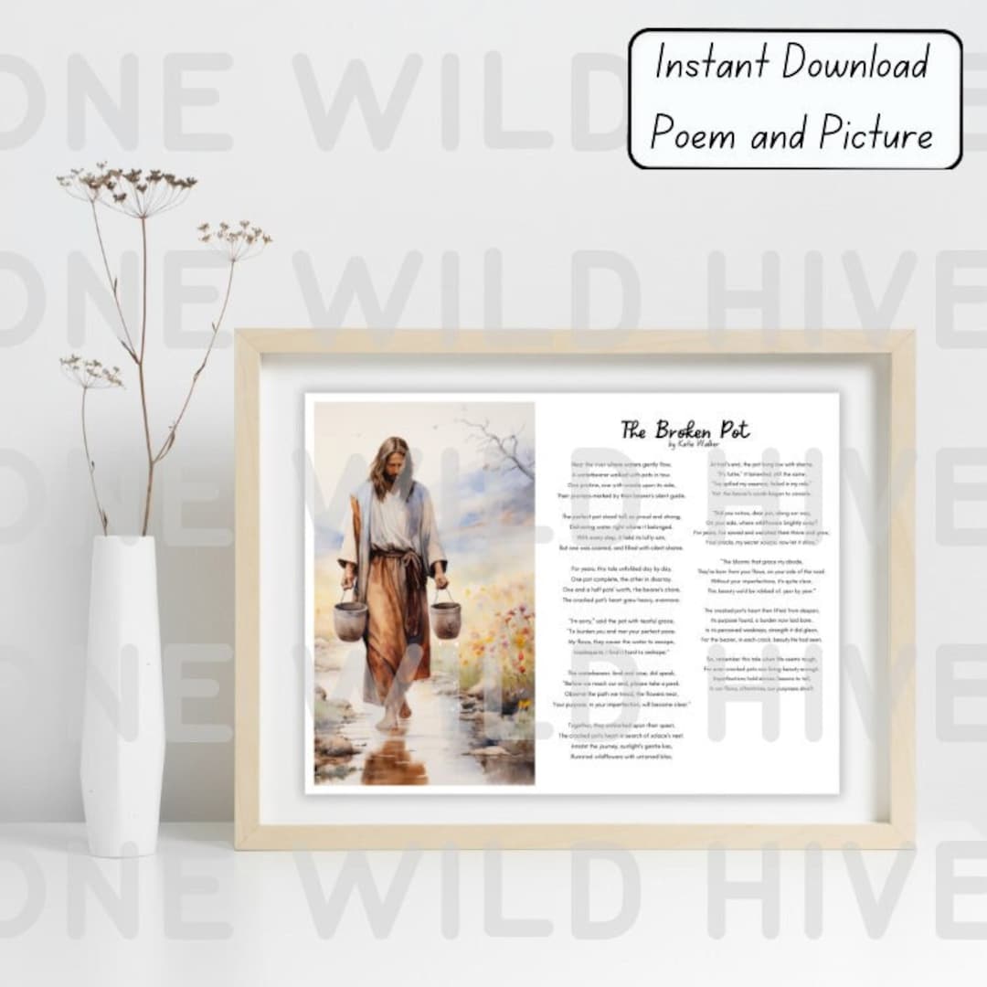 Watercolor Picture and Poem of Jesus Christ, Young Woman Relief Society ...