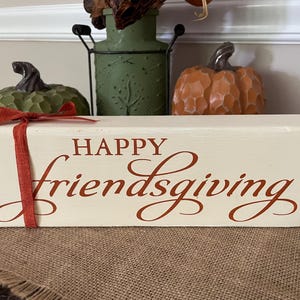Happy Friendsgiving Wooden Sign - Etsy