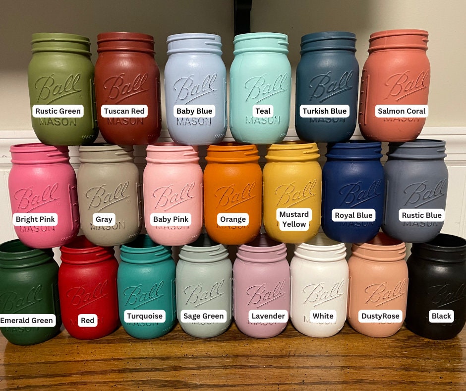 Mason Jar Centerpiece. Wood Box With Three Pint Size Mason Jars and ...
