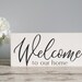 Welcome White Wooden Sign - Etsy