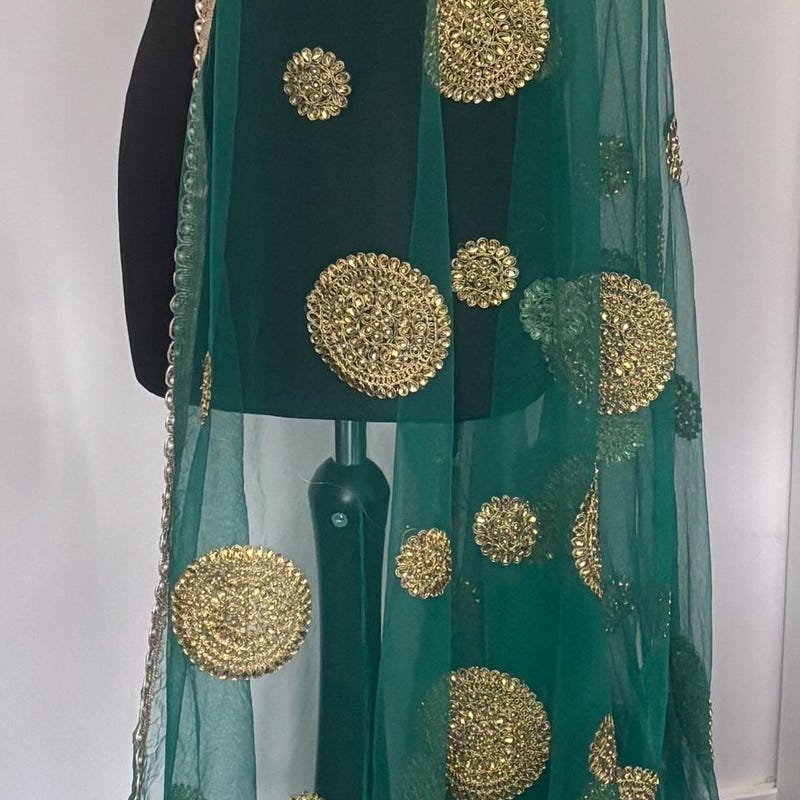 Green Border for Dupatta - Etsy UK