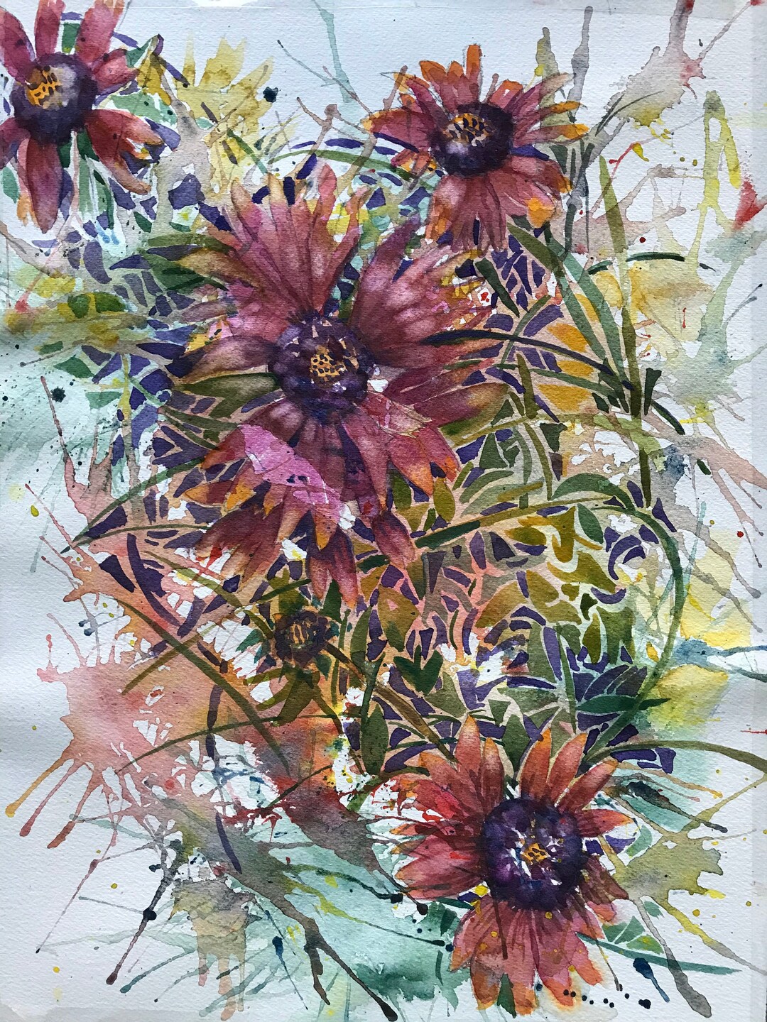 Watercolor Wildflower Note Cards: Texas Indian Paintbrush, Blank Inside ...