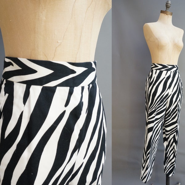 Zebra Print Pants - Etsy