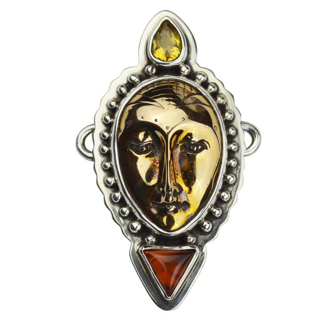 Tabra Jewelry Earth Goddess Connector Charm 925 Sterling Silver Vault ...