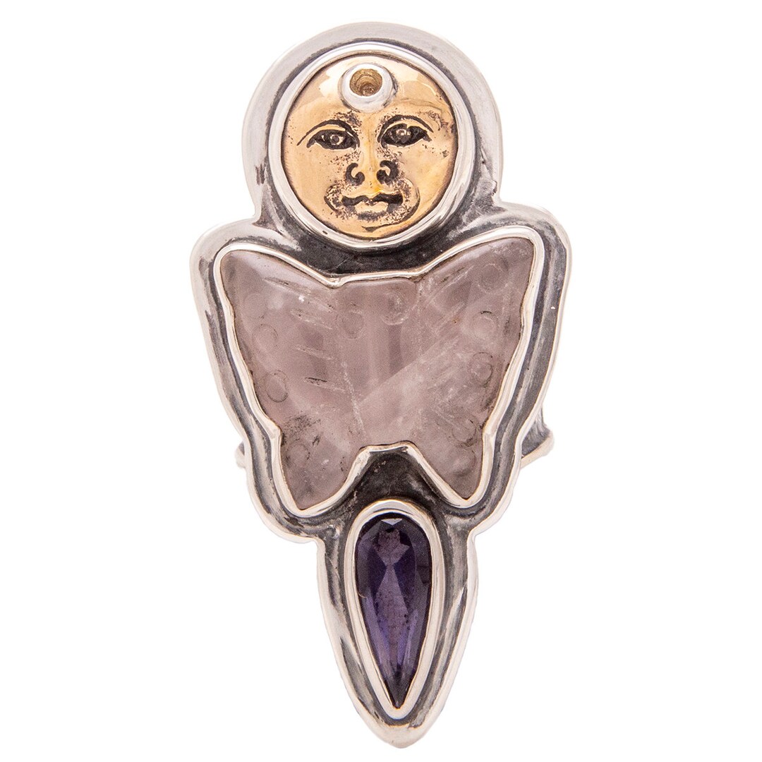 Tabra 925 Sterling Silver Butterfly Agate Ring Size 7.5 Rare - Etsy