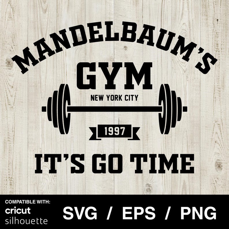 Seinfeld Mandelbaum’s Gym SVG – Cricut & Silhouette Cut Files (digital ...