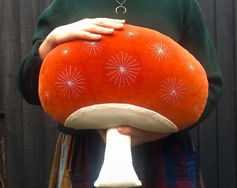 Mushroom Cushion - Etsy UK