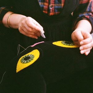 Lucky Black Cat Cushion in Cotton Velvet - Etsy