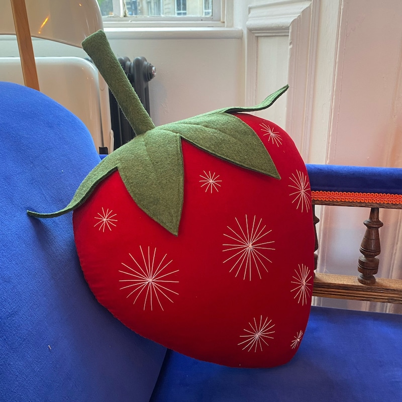 Strawberry Cushions - Etsy