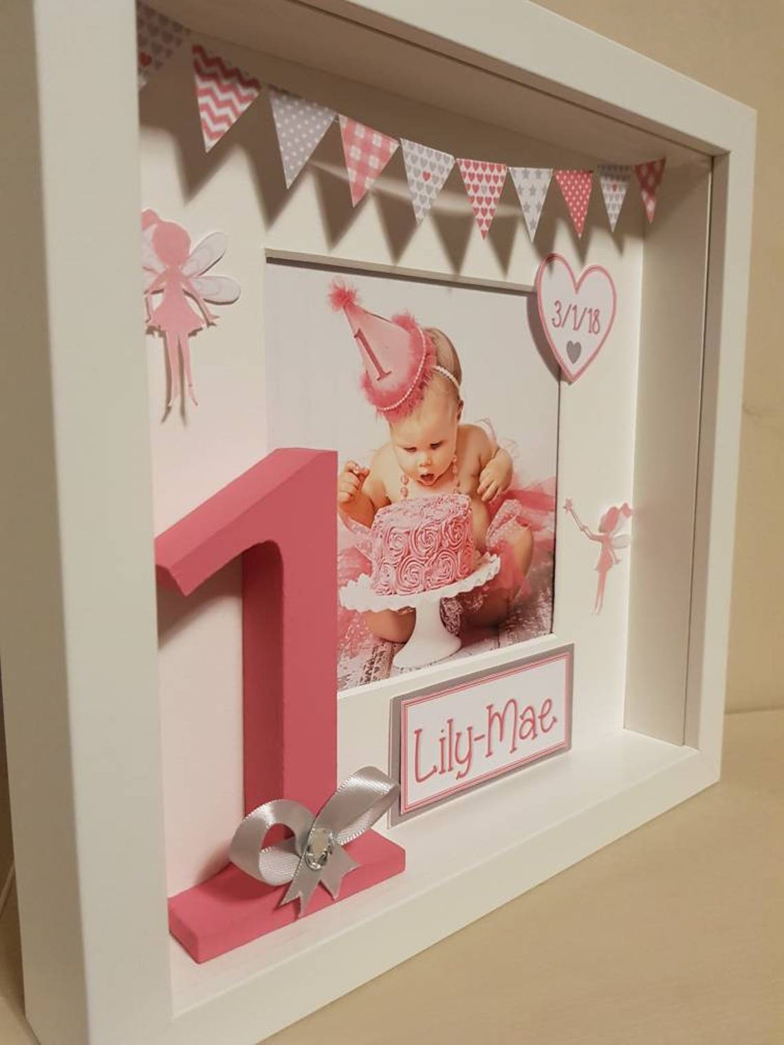 First Birthday Frame - Etsy UK