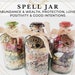 LARGE Intention Spell Bottle With Crystals and Herbs Witchcraft Ritual ...