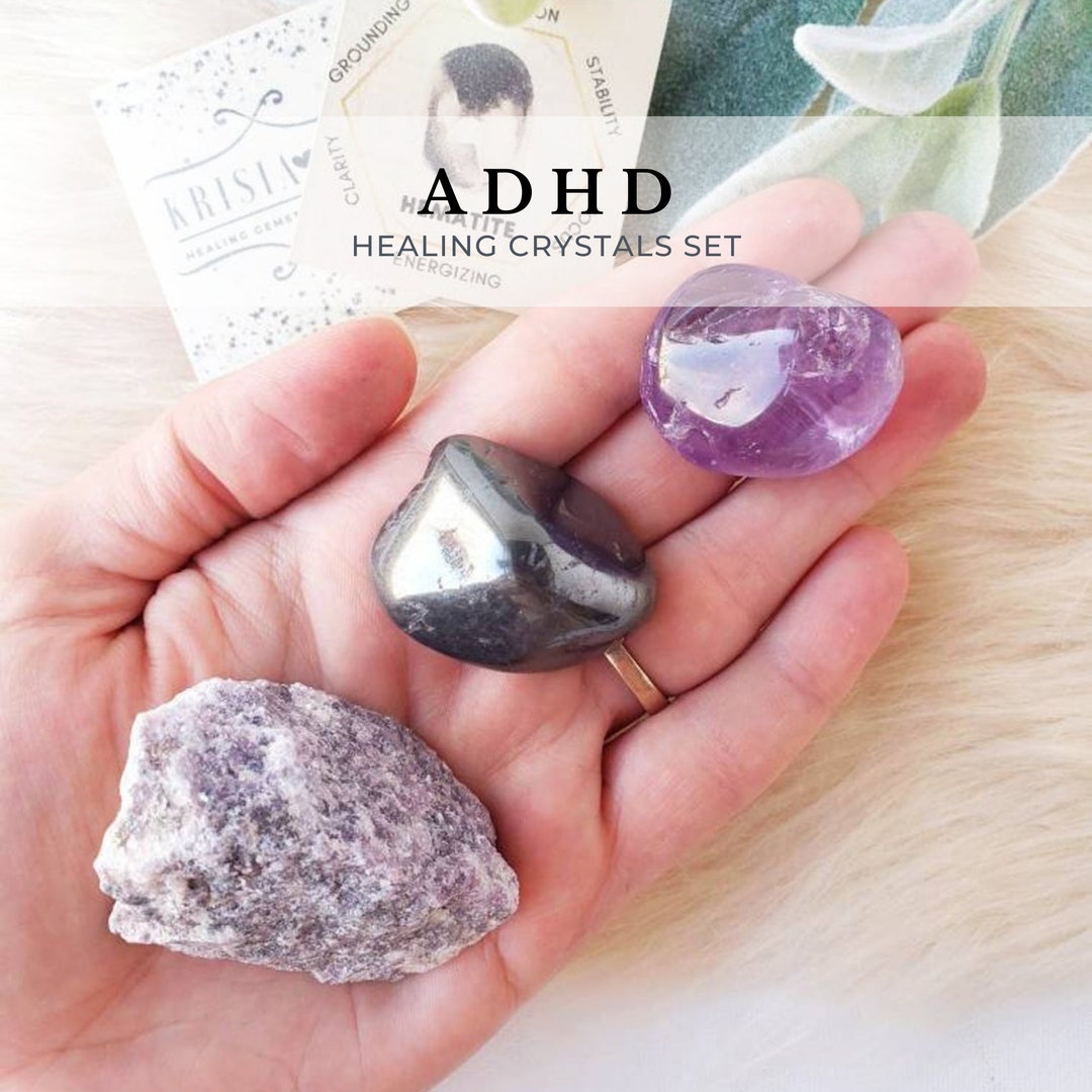 ADHD Attention & Focus Crystal Set for Concentration Calming Healing ...