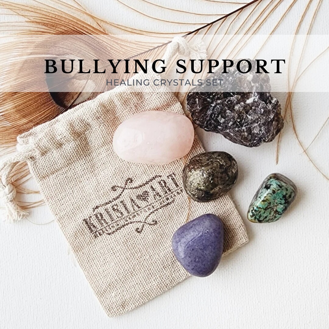 BULLYING SUPPORT Crystal Set for Protection From Bullying, Bully Victim ...