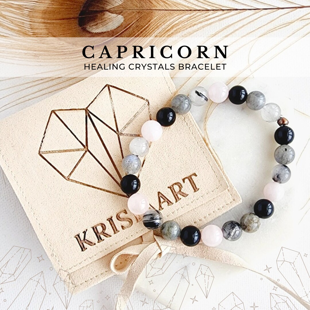 8mm CAPRICORN Zodiac Bracelet, Astrology Bracelets Horoscope Zodiac ...