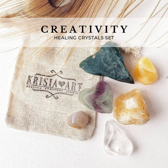 CREATIVITY Crystals Set for Inspiration Focus Personal - Etsy