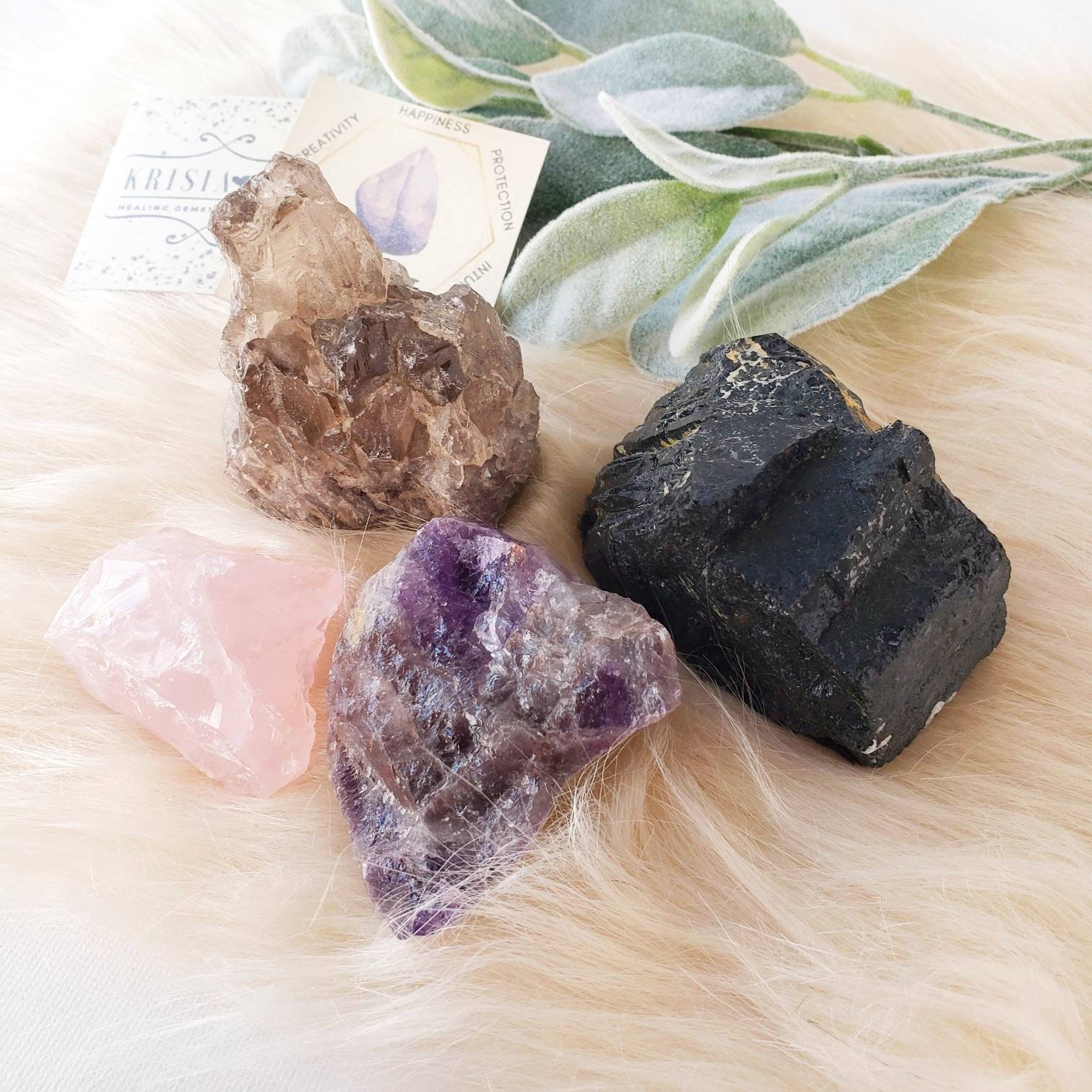 HOME PROTECTION Crystal Set for Negative Energy Removal | Etsy