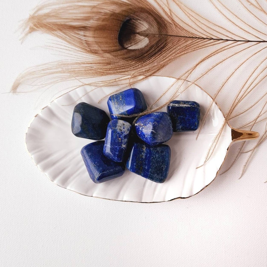 LAPIS LAZULI Tumble Crystal Polished Tumbled Lapislazuli Gemstone Altar ...
