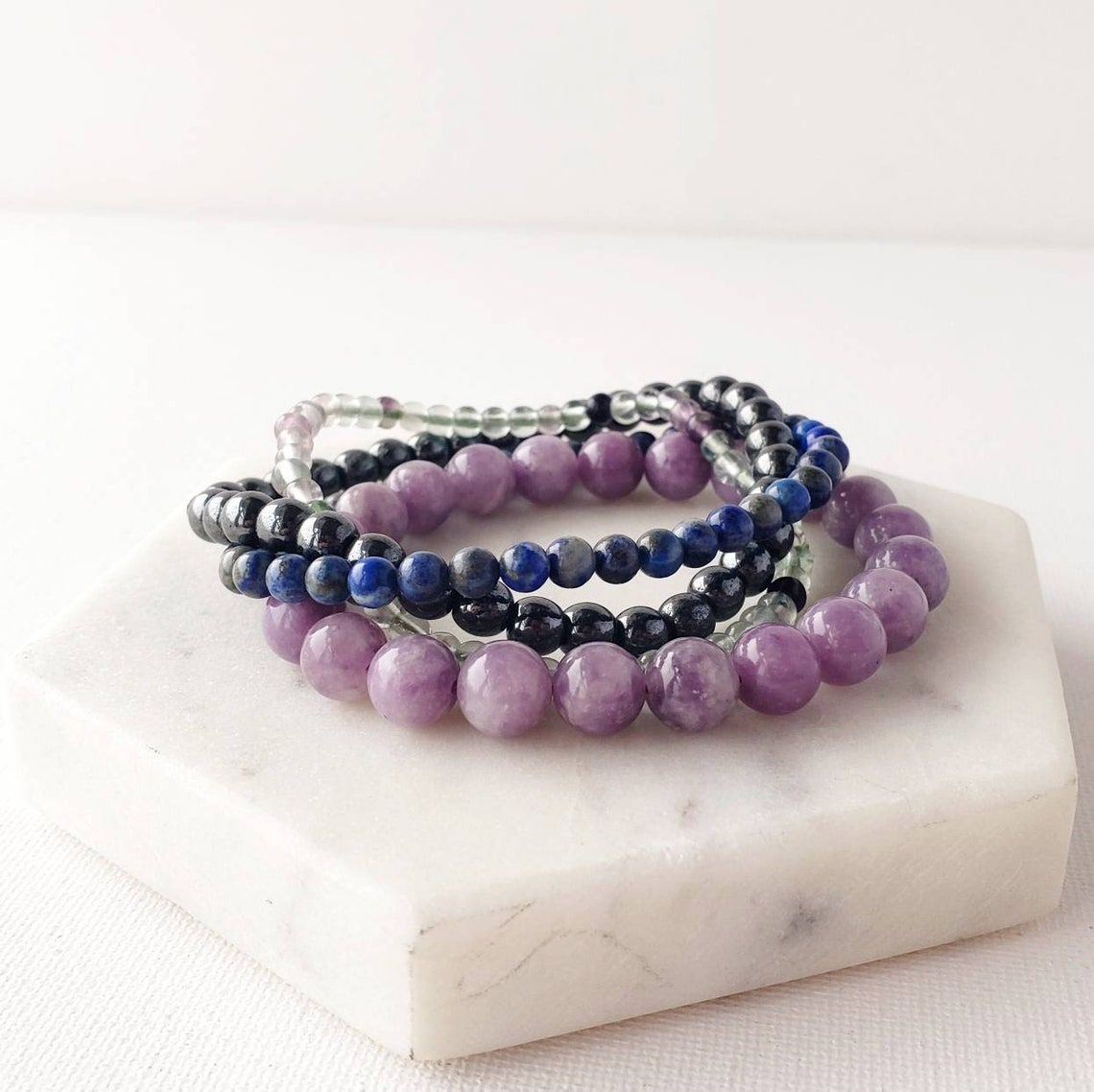ADHD Bracelet Set for Calming Relief Attention Deficit - Etsy