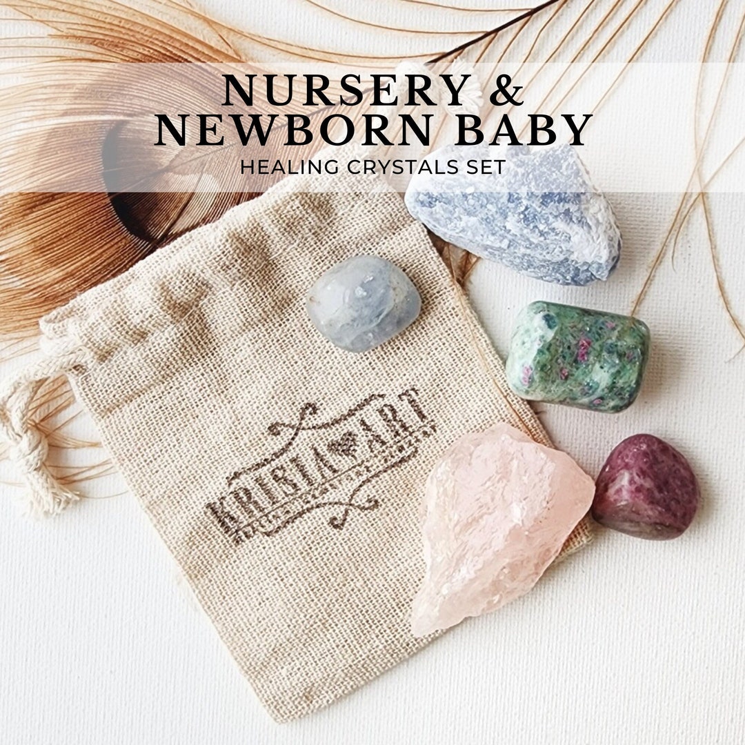 NEWBORN BABY & NURSERY Crystal Set for Calming, Protection, Better ...