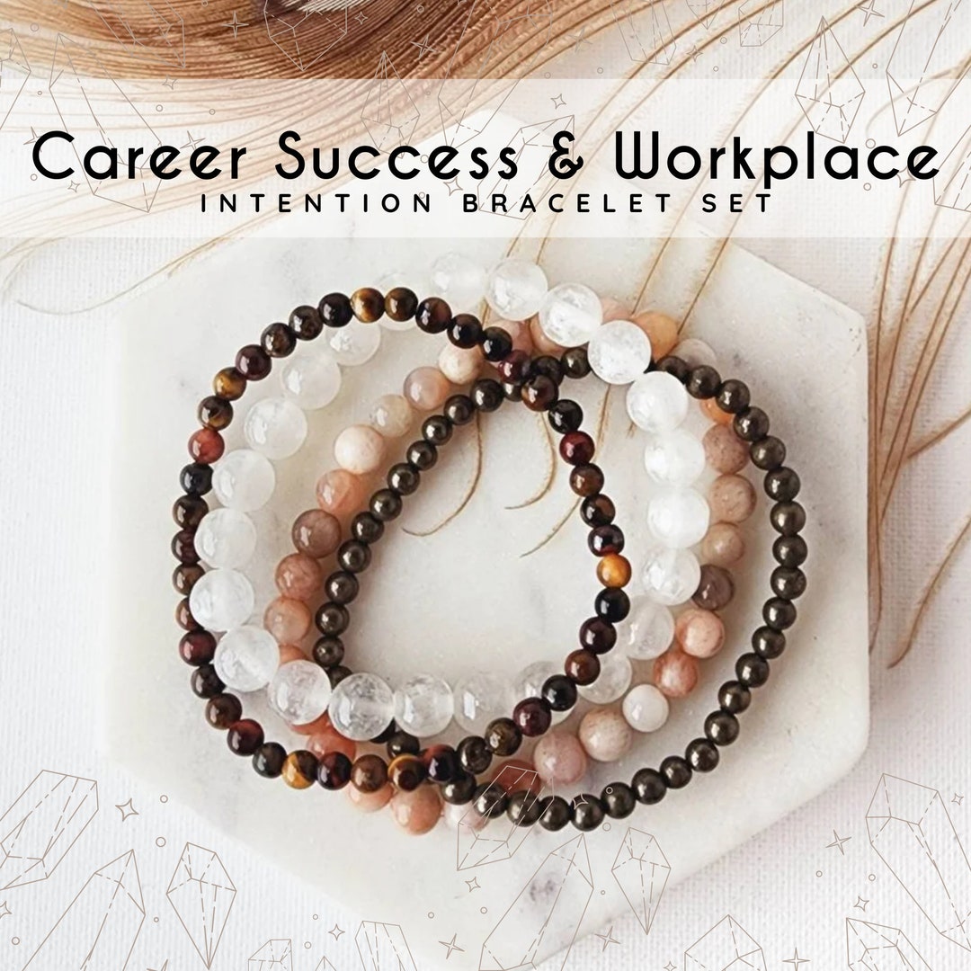 CAREER SUCCESS & Workplace Crystal Bracelet Set for Promotion ...