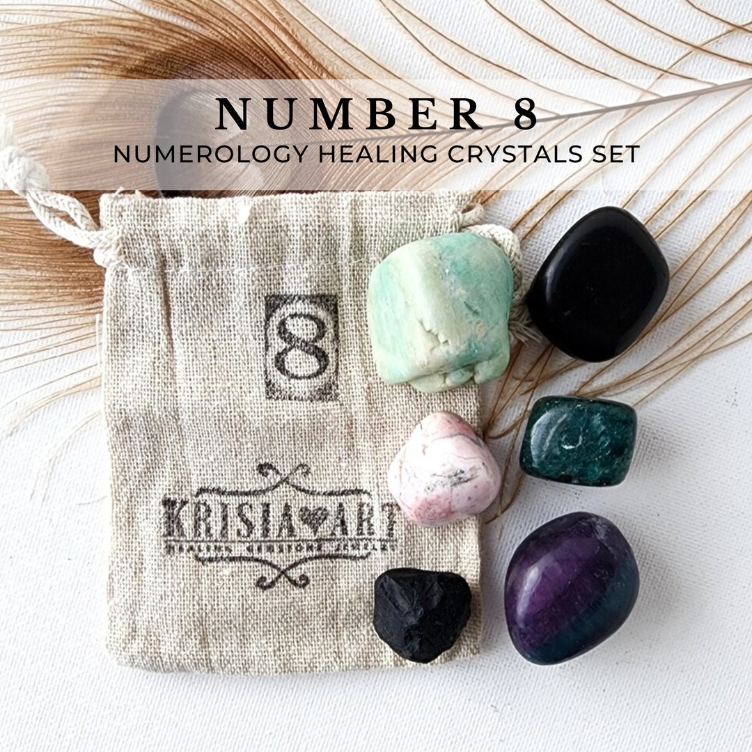 Numerology NUMBER 8 Crystals Healing Crystal Set for Number 8 Stones ...