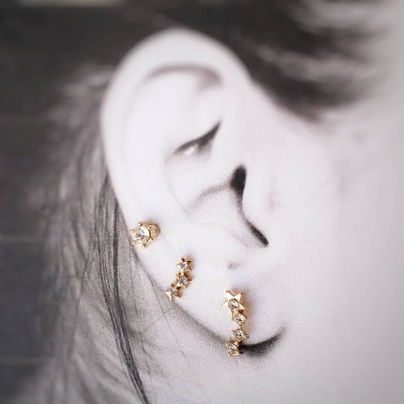 Falling stars earring set store