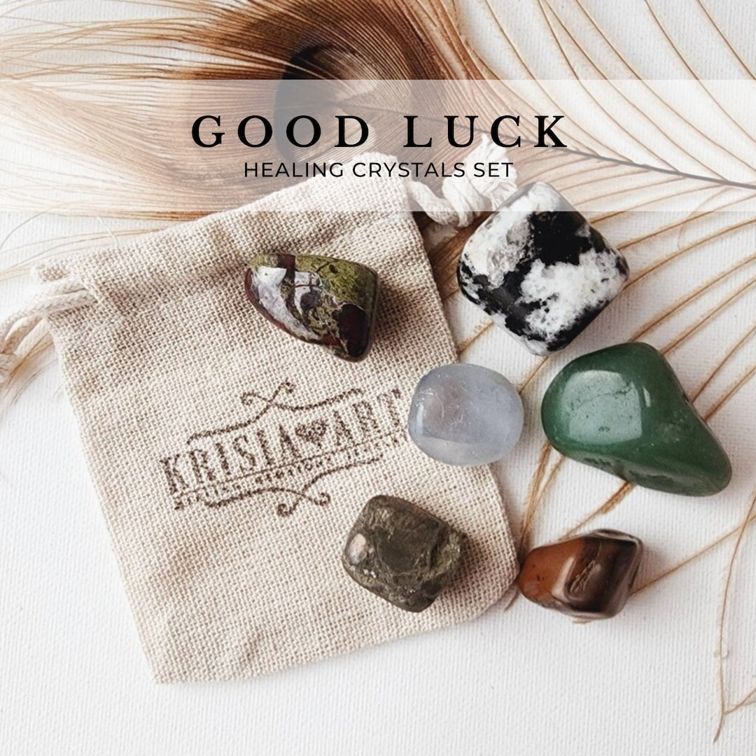 GOOD LUCK Crystal Set for Attracting Success Prosperity Wealth Good ...