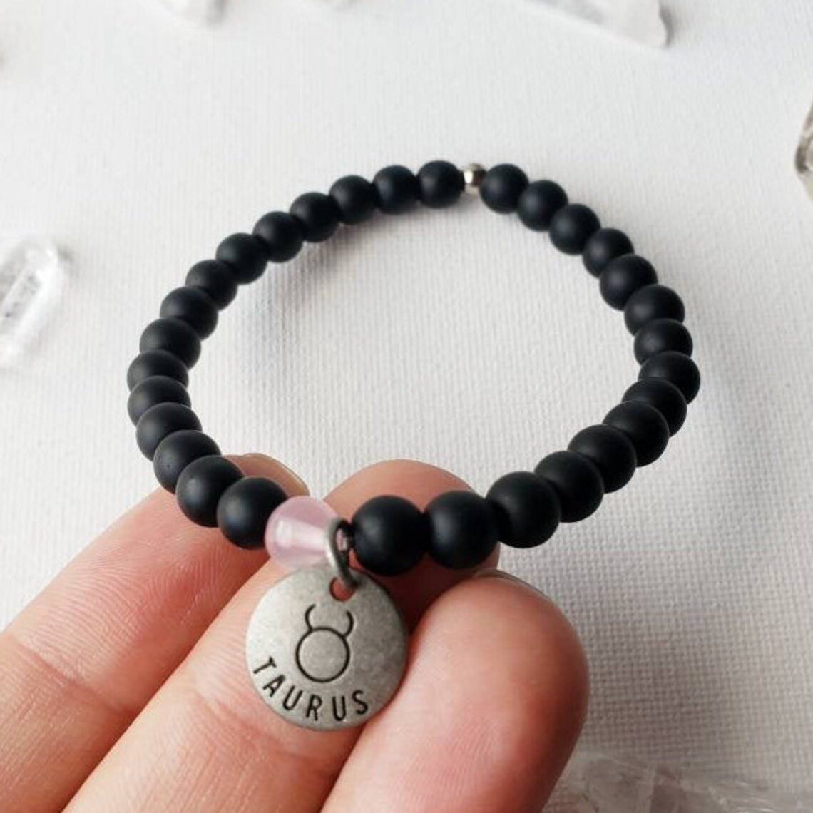 Taurus Bracelet for Men Taurus Zodiac Bracelet Healing | Etsy