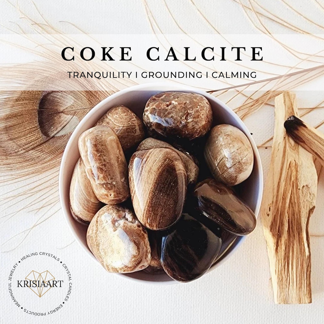 COKE CALCITE Tumbled Crystal Chocolate Calcite Stone Root Beer Calcite ...