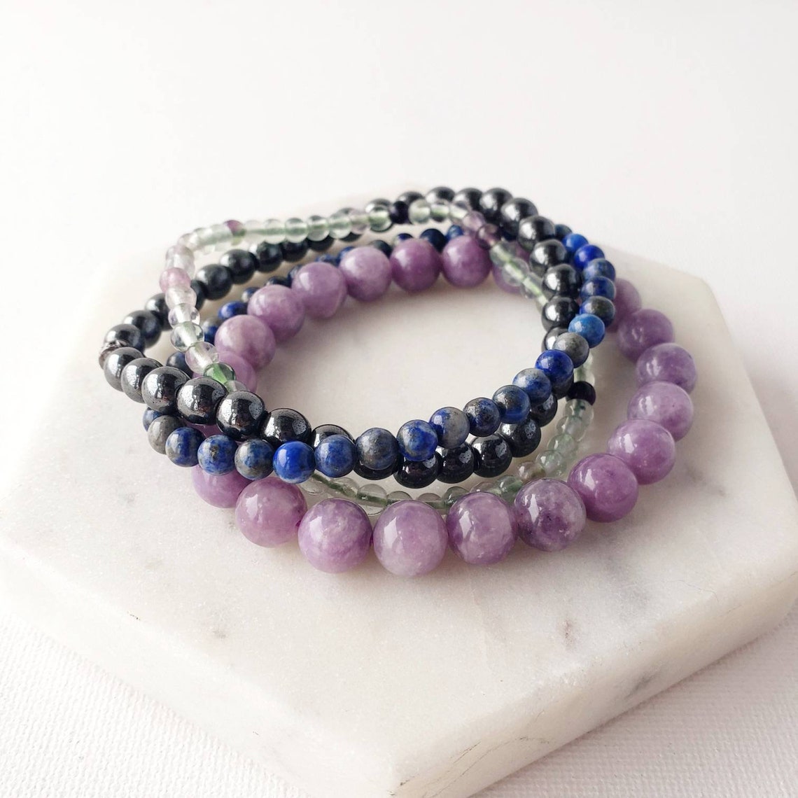 ADHD Bracelet Set for Calming Relief Attention Deficit - Etsy