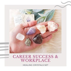 CAREER SUCCESS & Workplace Crystal Set for Promotion Dream | Etsy