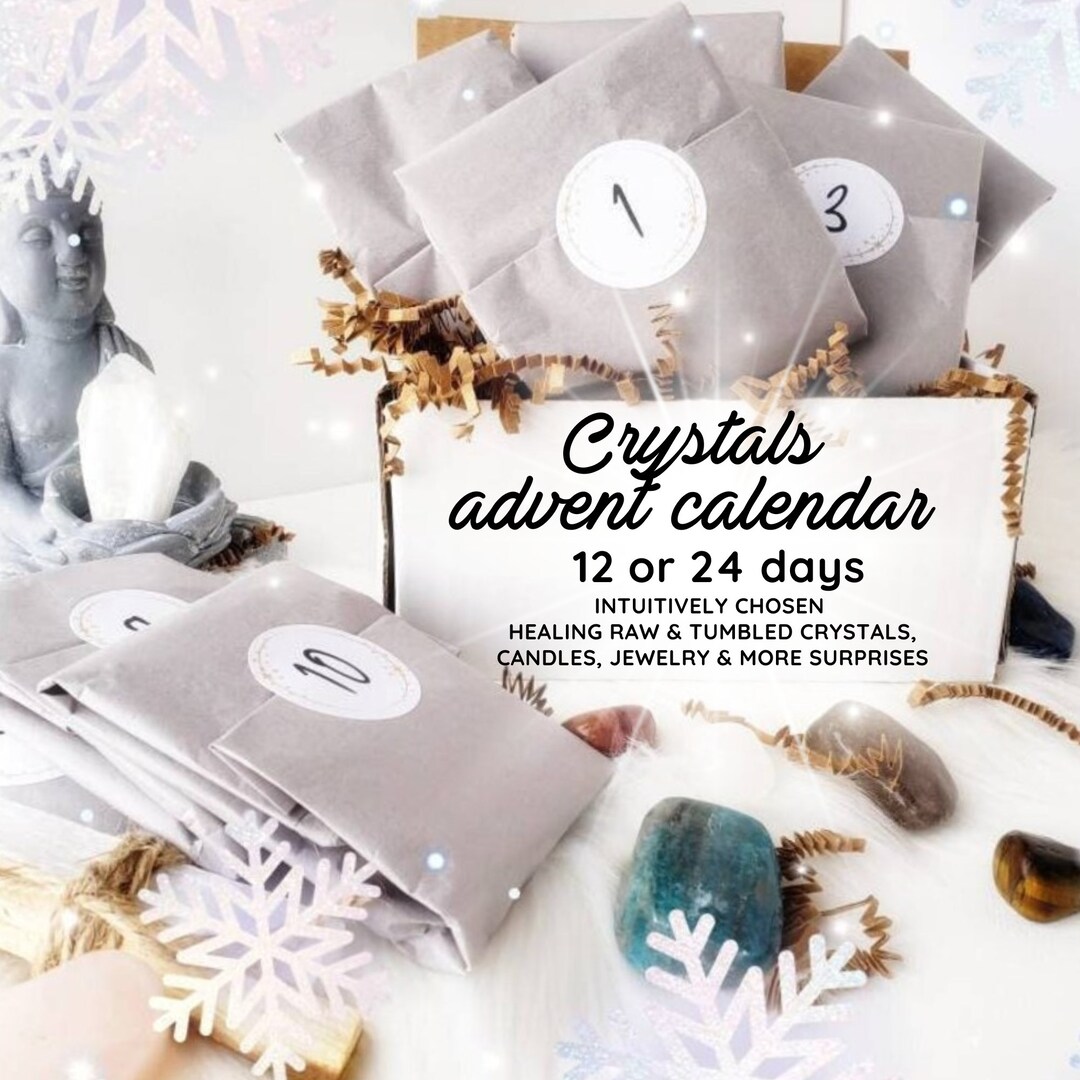 CRYSTAL Advent Calendar Kit for Adults for 24 Days of Christmas ...