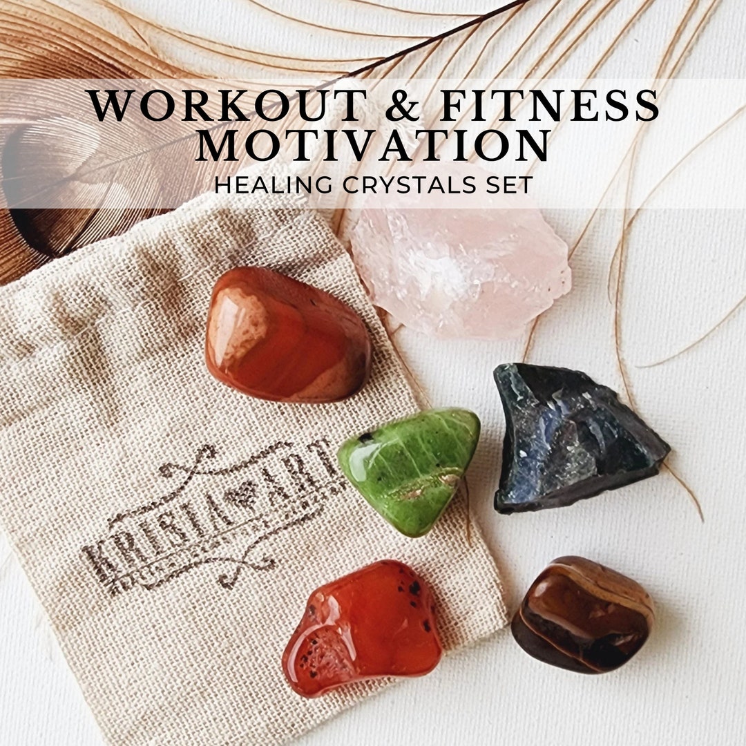 WORKOUT & FITNESS Motivation Crystals Set to Stay Fit, Work Out Energy ...