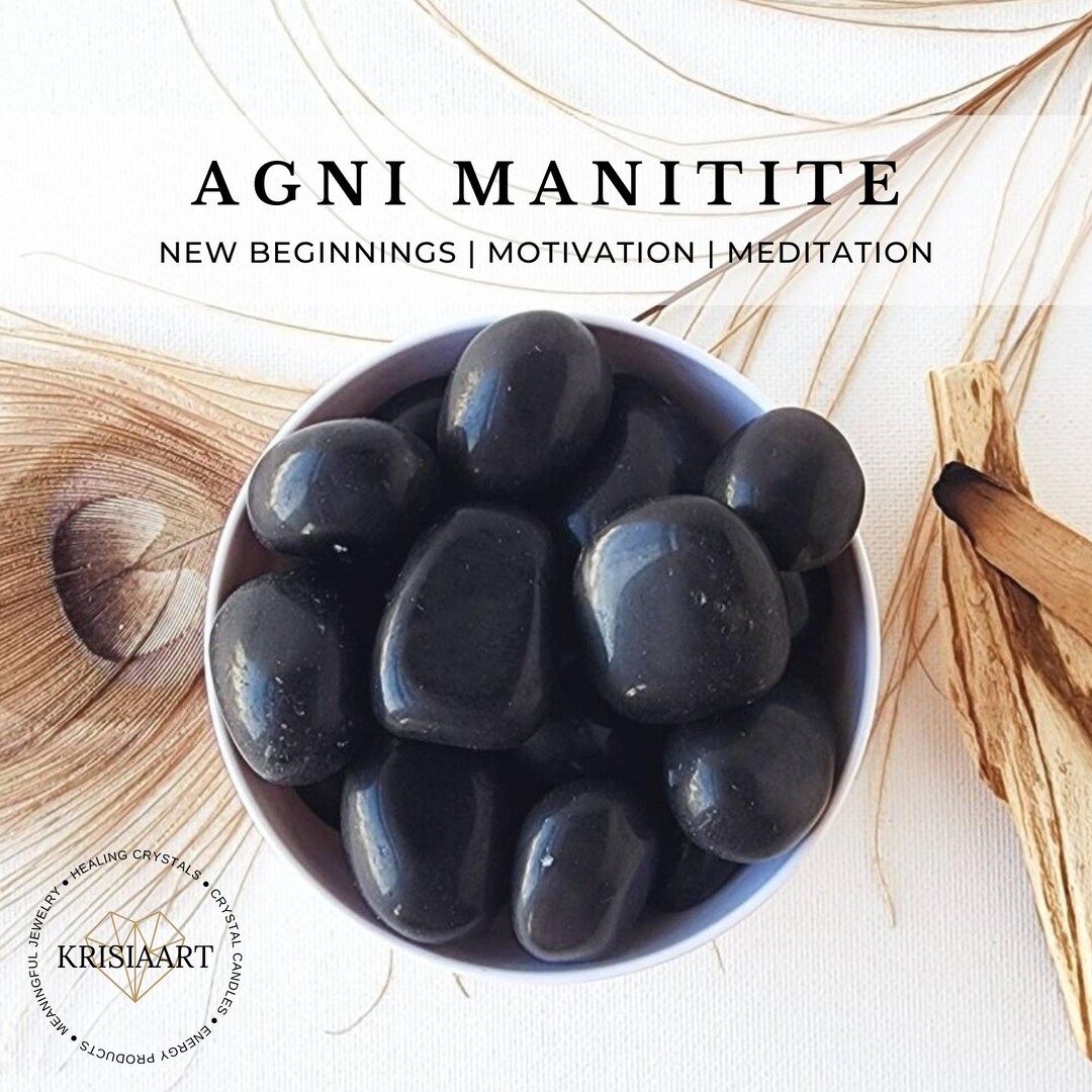 AGNI MANITITE Tumbled Stone for Root and Sacral Chakra Reiki Healing ...