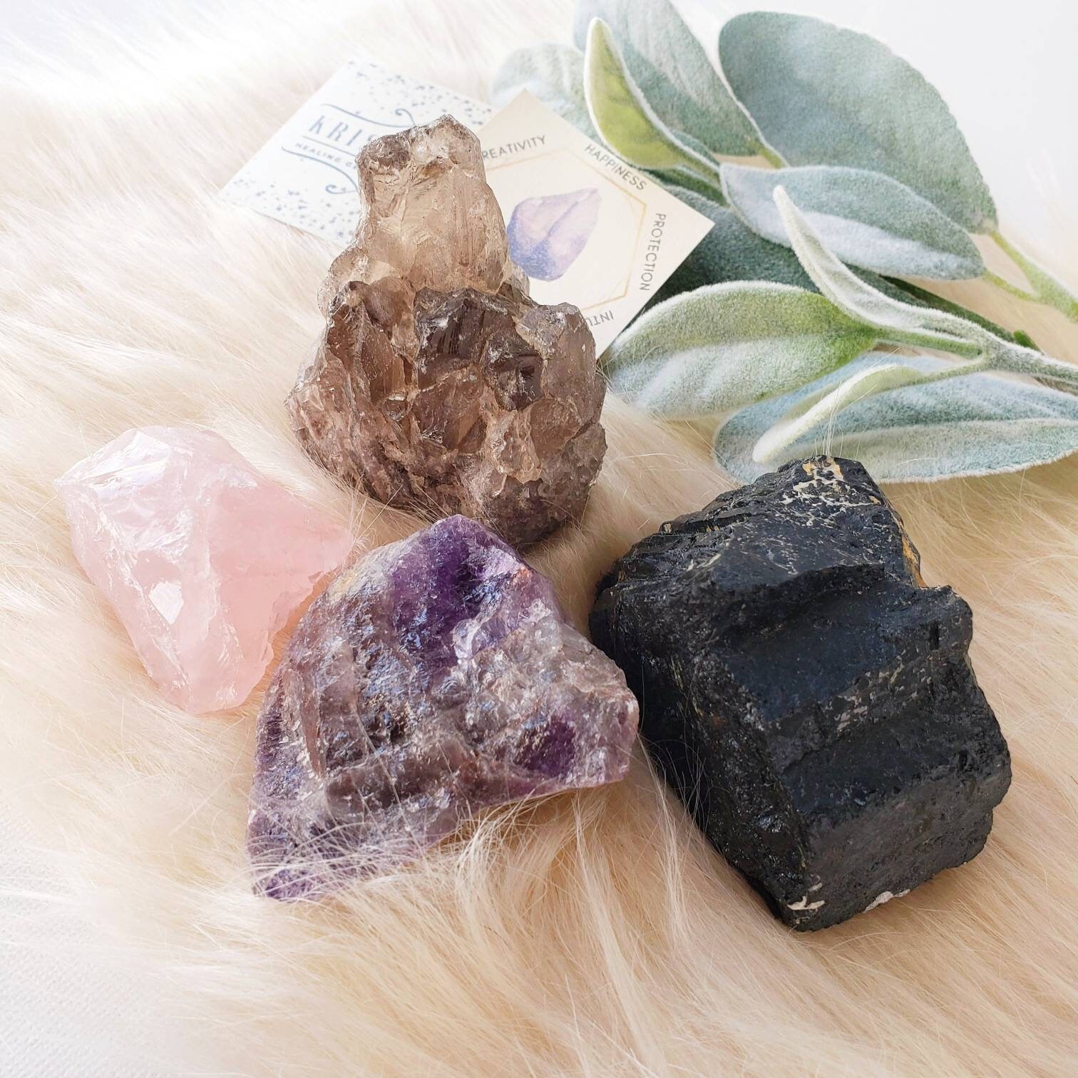 HOME PROTECTION Crystal Set for Negative Energy Removal | Etsy