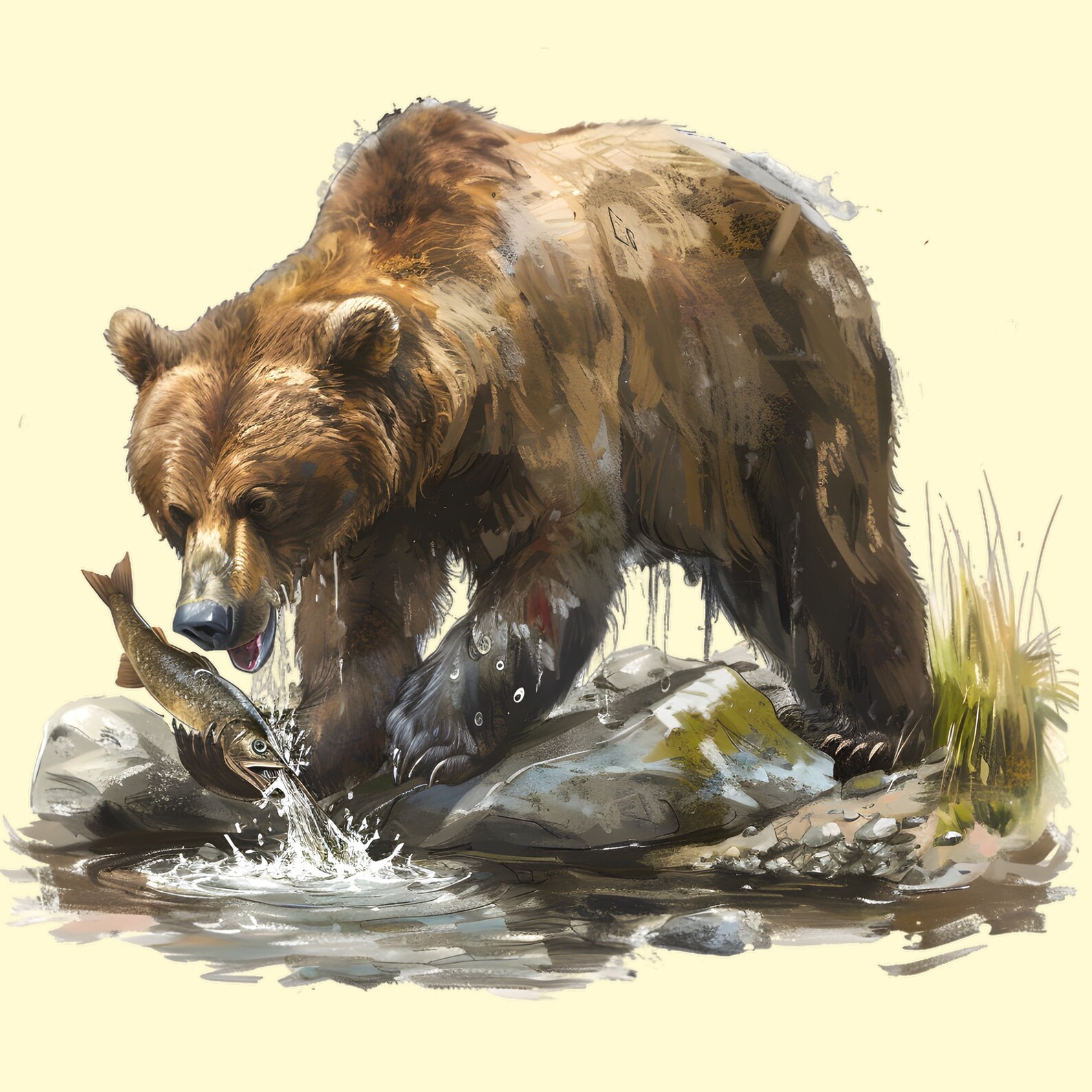 Grizzly Bear Clipart Transparent Background PNG Brown Bears Realistic ...