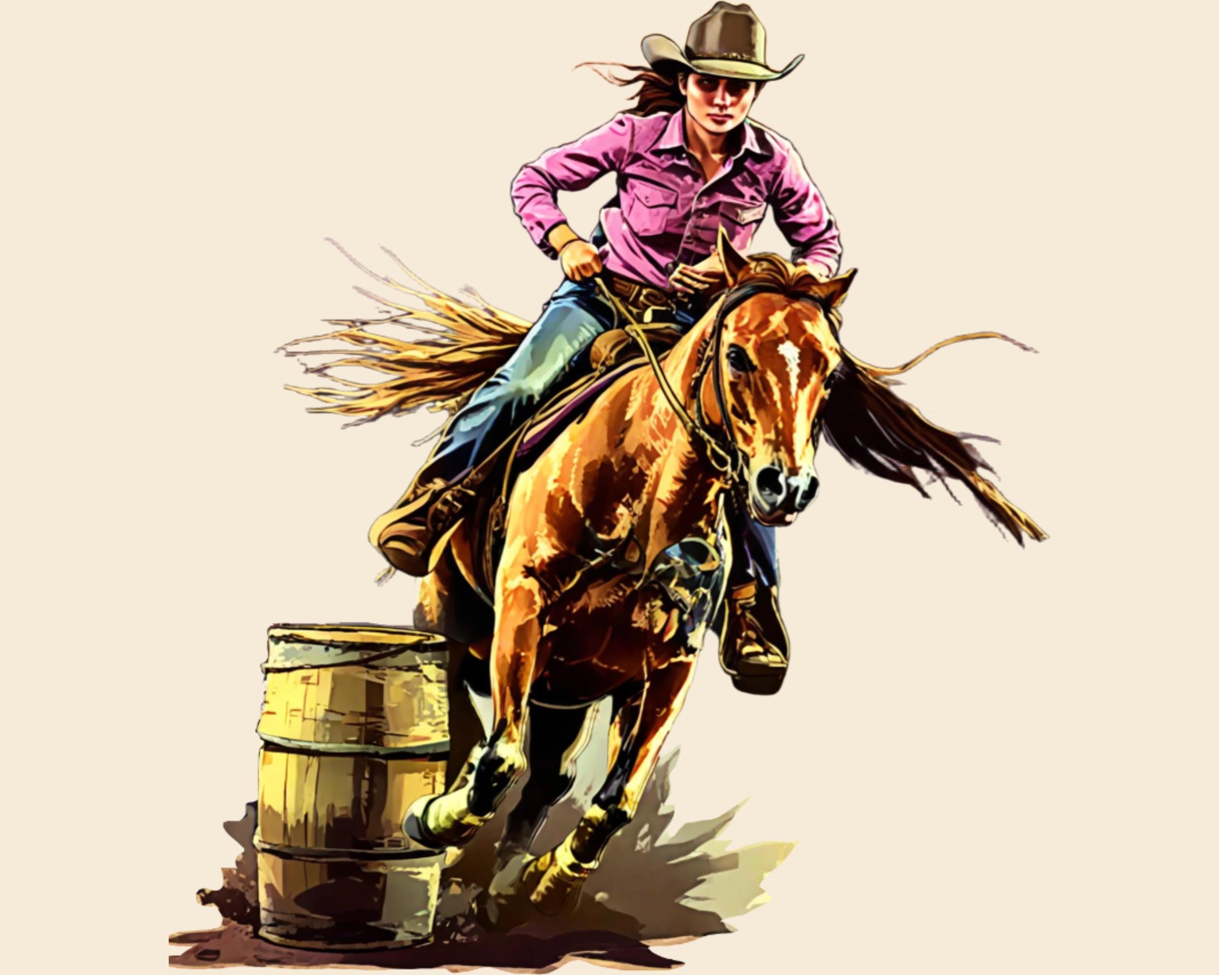 Rodeo Clipart Cowboy Clip Art Barrel Racing PNG Bucking Horse Image ...